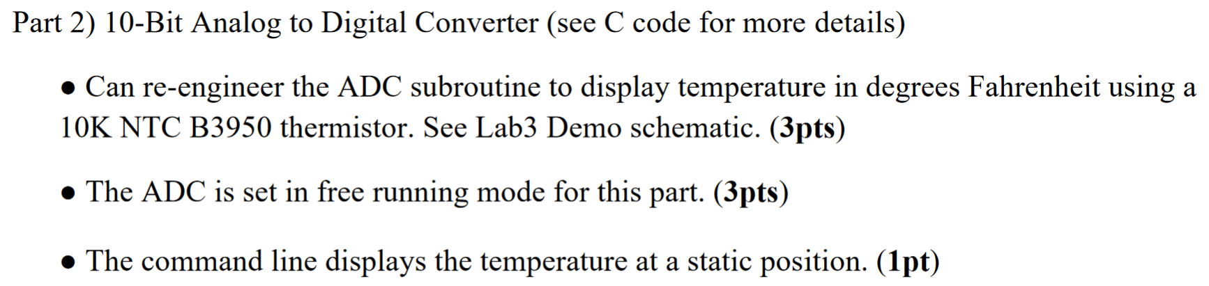 Solved Part 2) 10-Bit Analog to Digital Converter (see C | Chegg.com