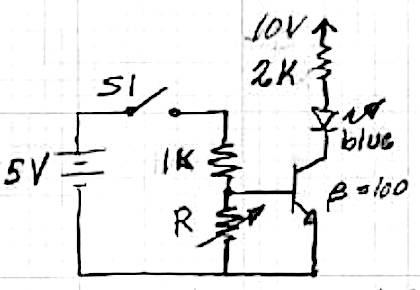 Solved Questions are based on this circuit, hfe = beta = | Chegg.com