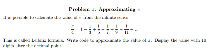 Solved It Is Possible To Calculate The Value Of π From The