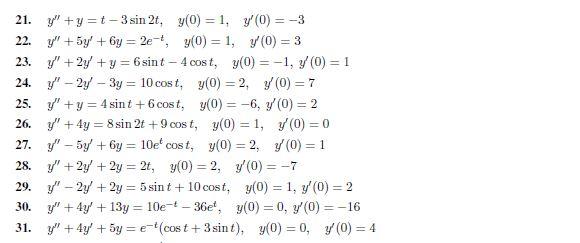 Solved 8.3 Exercises 6. In Exercises 1-31 use the Laplace | Chegg.com