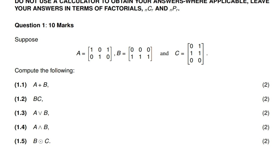 Solved YOUR ANSWERS IN TERMS OF FACTORIALS, nCr AND nPr. | Chegg.com