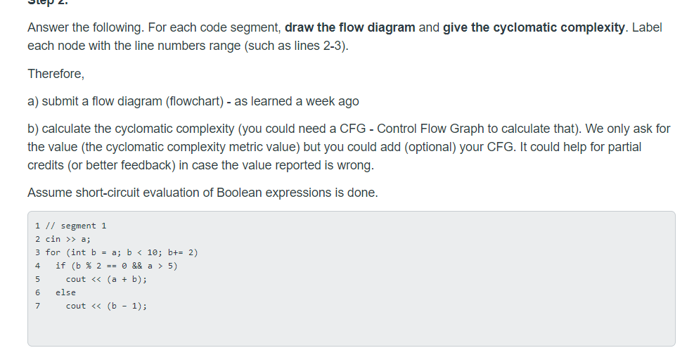 Solved Answer the following. For each code segment, draw the | Chegg.com