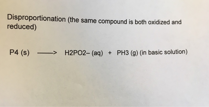 Solved The correct answer is P4 (s) +3H2O (l) +3OH- | Chegg.com Solved The correct answer is P4 (s) +3H2O (l) +3OH- | Chegg.com