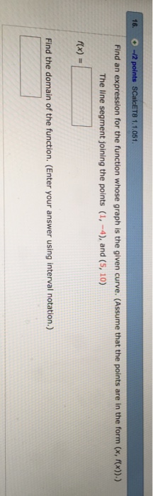 Solved Find an expression for the function whose graph is | Chegg.com