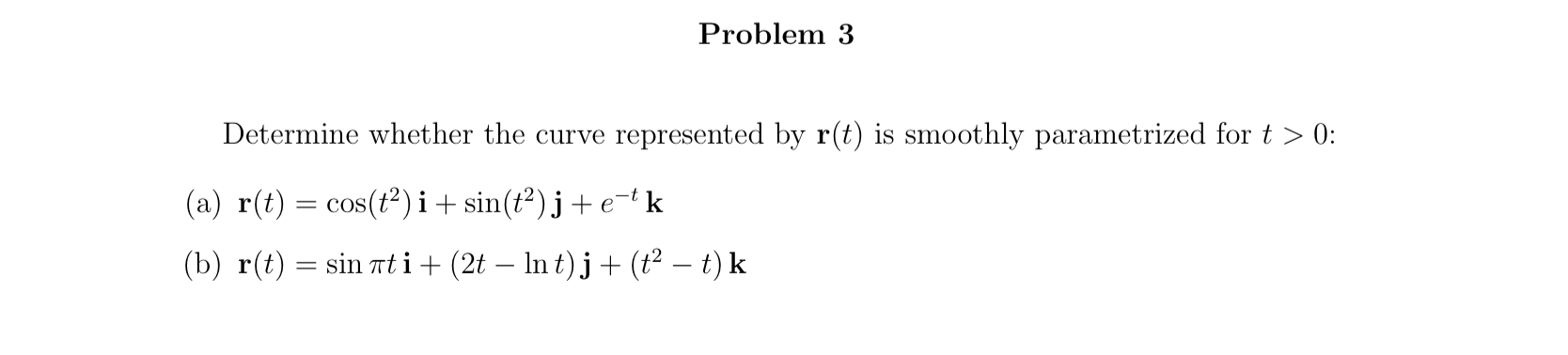 Solved Determine whether the curve represented by r(t) is | Chegg.com
