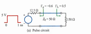 Solved 2.15 example The transmission-line circuit of Fig. | Chegg.com