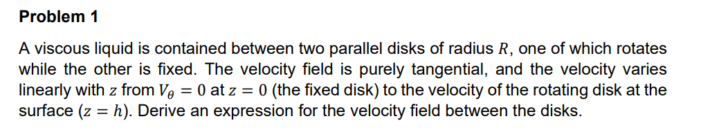 Solved A viscous liquid is contained between two parallel | Chegg.com