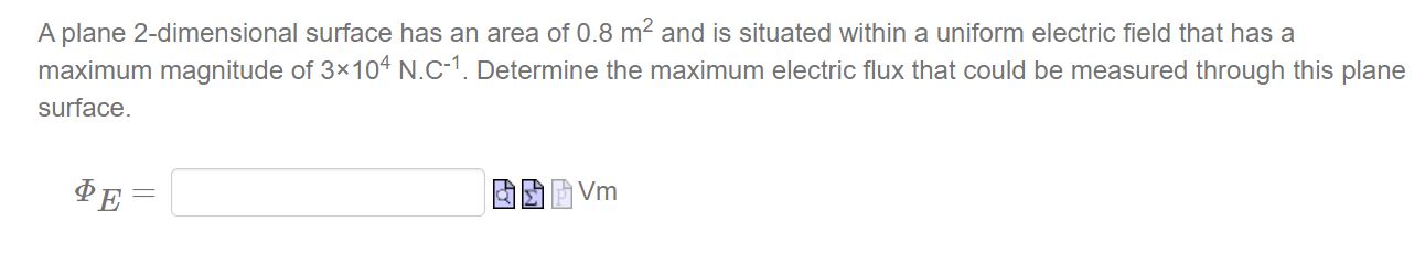 Solved A plane 2-dimensional surface has an area of \\( 0.8 | Chegg.com