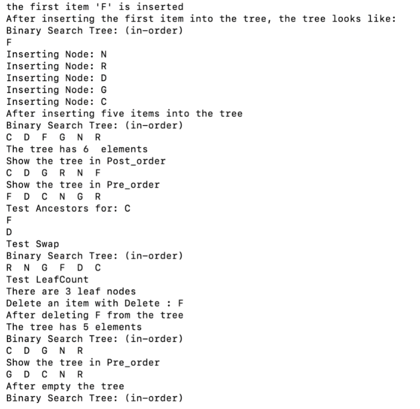 Solved Your assignment is to extend a Binary Search Tree ADT | Chegg.com
