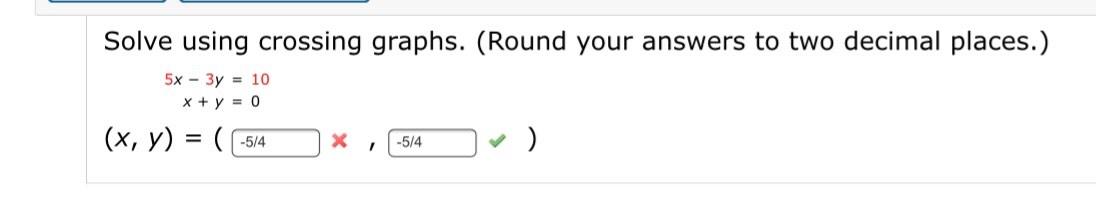 Solved Solve using crossing graphs. (Round your answers to | Chegg.com