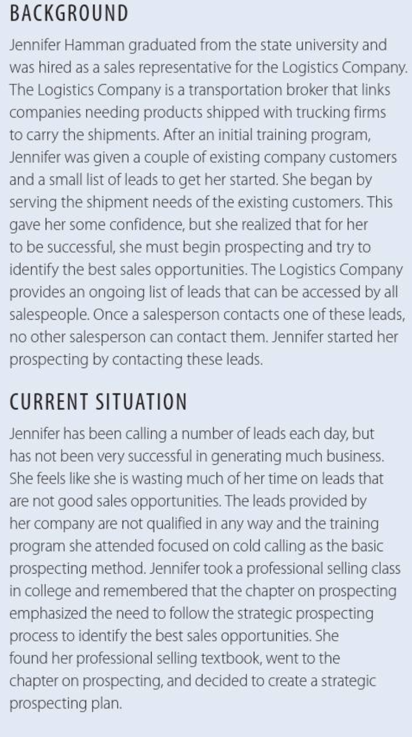 Solved BACKGROUND Jennifer Hamman graduated from the state | Chegg.com