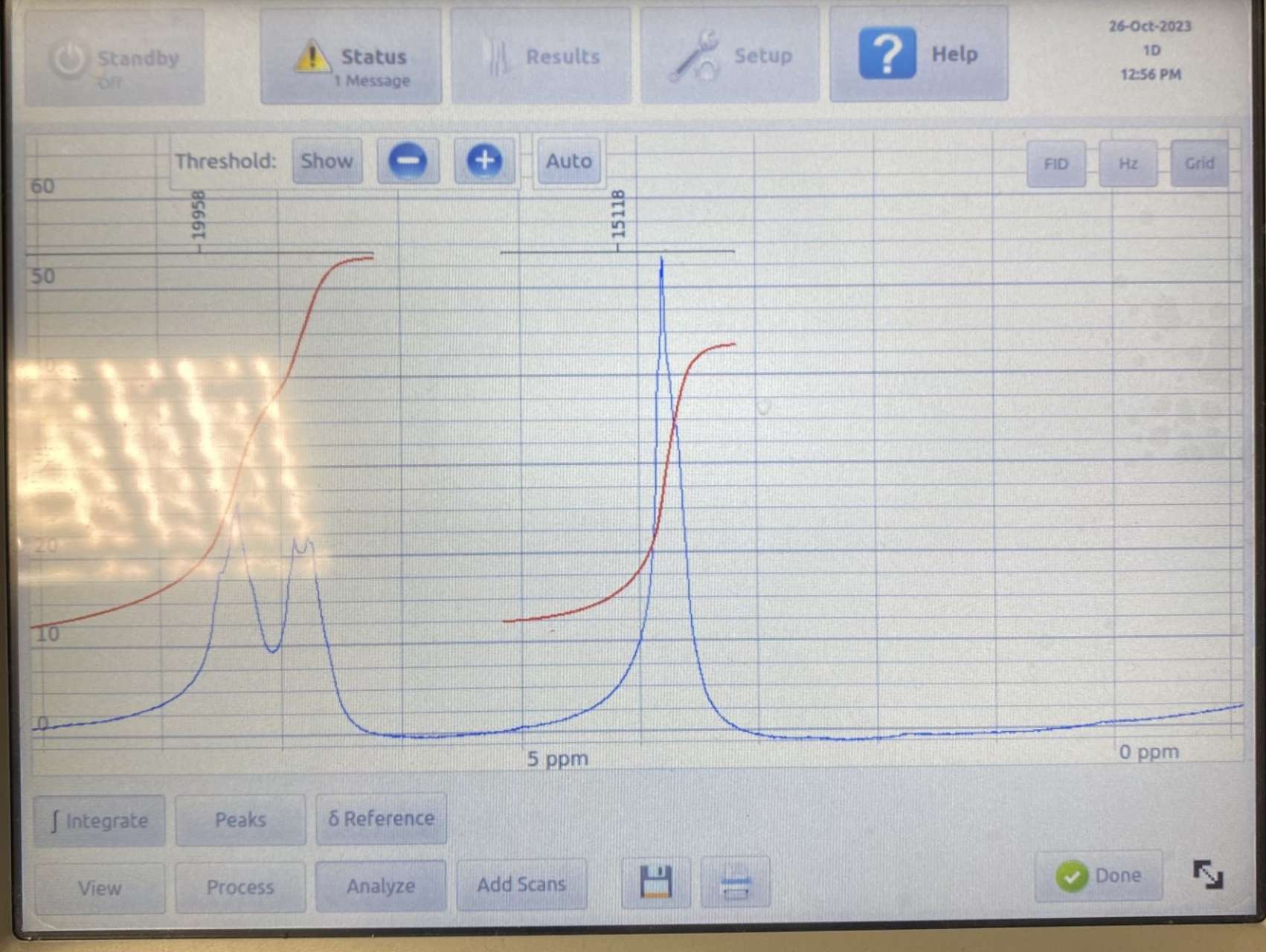 Solved write a data analysis and discussion on this NMR | Chegg.com