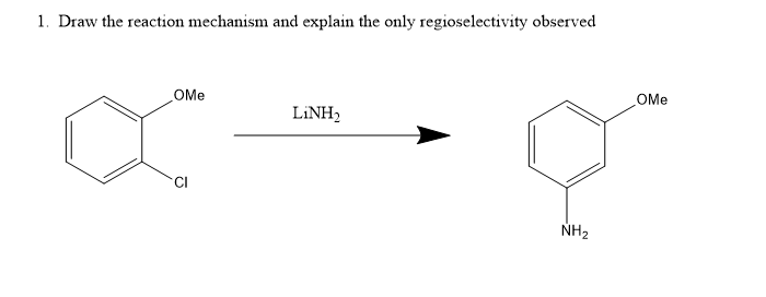Solved 1. Draw the reaction mechanism and explain the only | Chegg.com