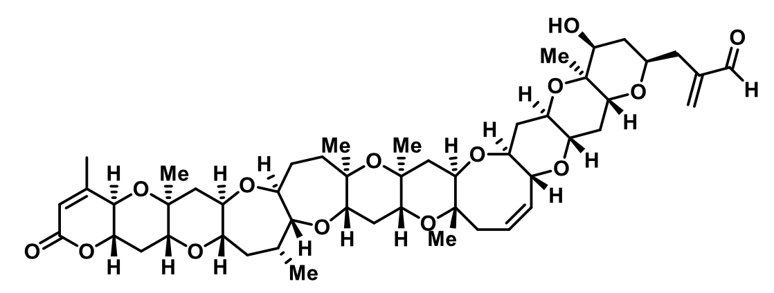 Solved The structure below is brevetoxin B, a | Chegg.com