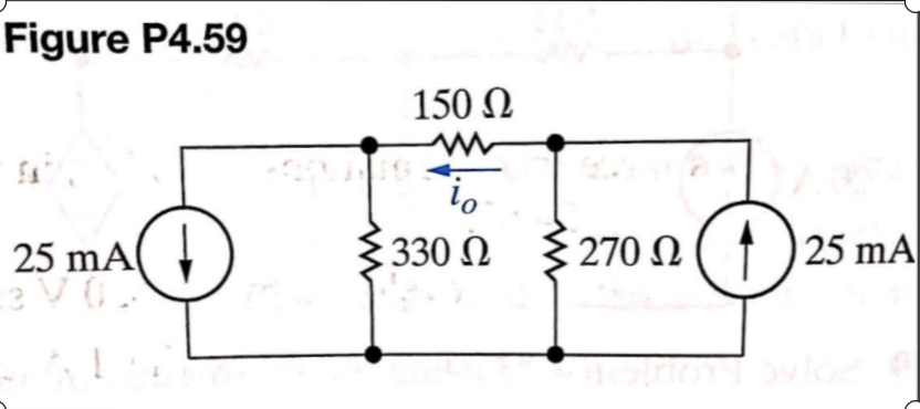 Solved a. Use source transformations to find the current io | Chegg.com