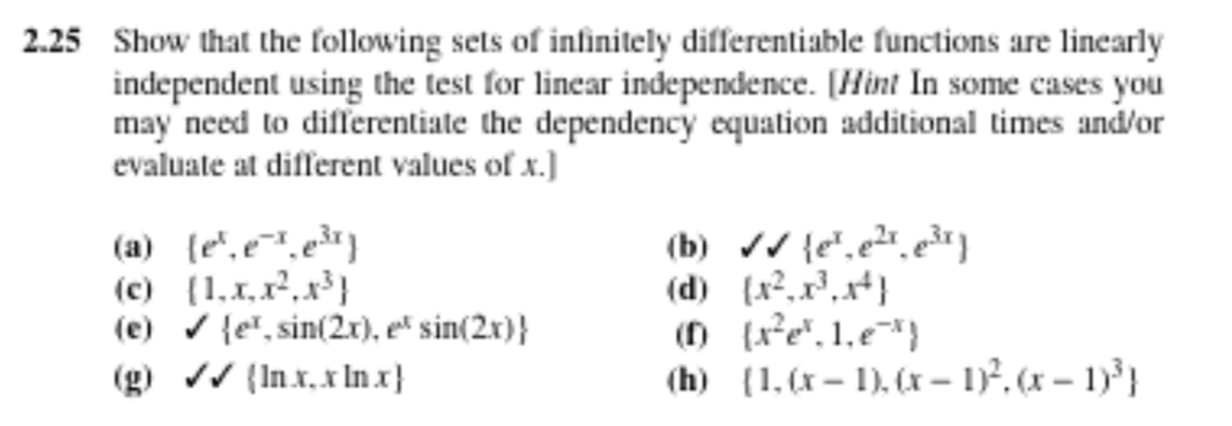 Solved 2 25 Show That The Following Sets Of Infinitely
