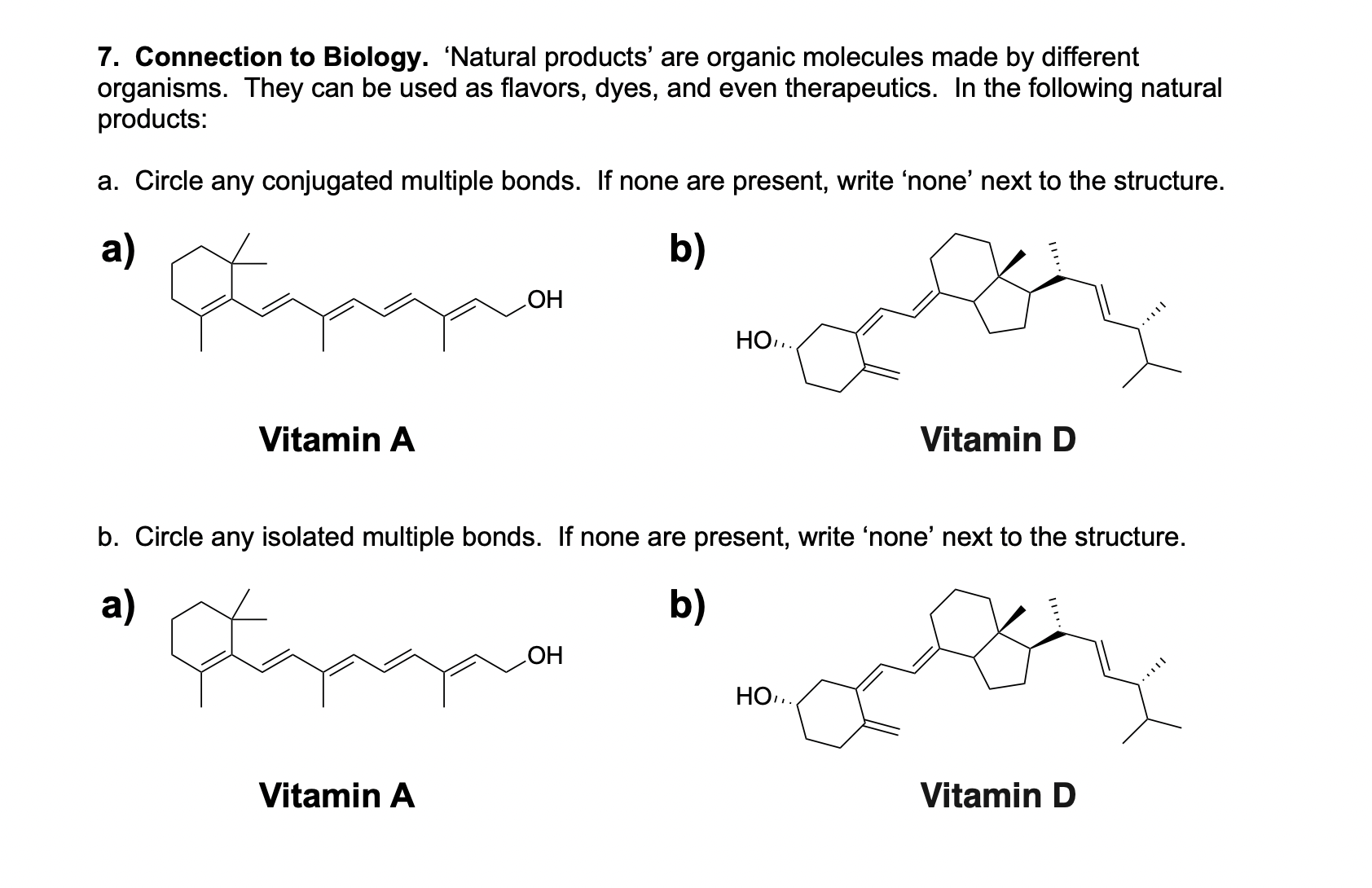 Solved Connection to Biology. 'Natural products' are organic | Chegg.com
