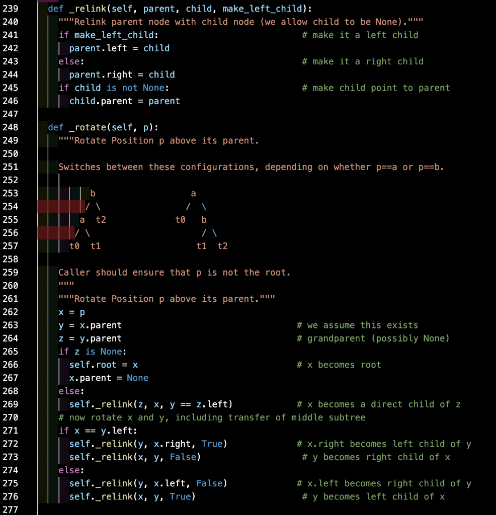 Solved In the AVL implementation form the textbook, each | Chegg.com