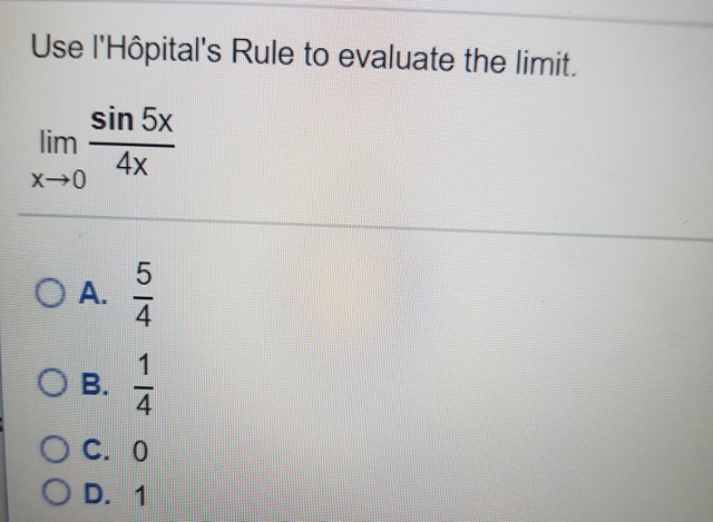 Solved Use l'Hôpital's Rule to evaluate the limit. lim x +0 | Chegg.com