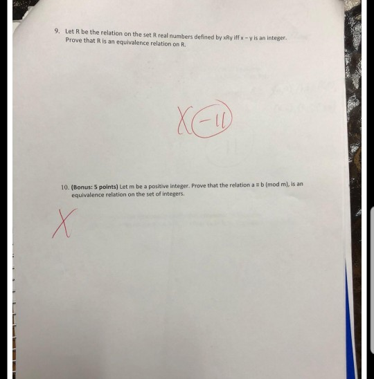 Solved 9. Let R be the relation on the set R real numbers | Chegg.com