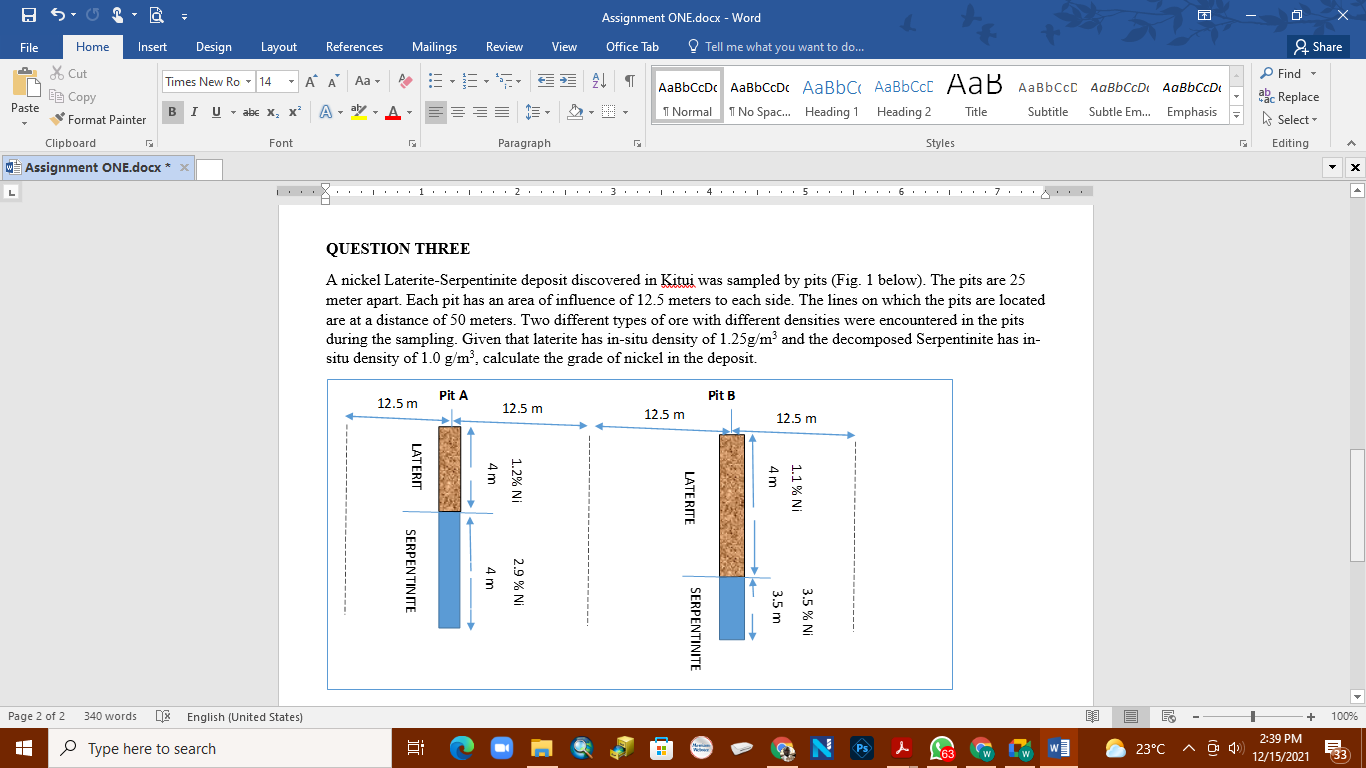 Solved Assignment ONE.docx - Word o File Home Insert Design | Chegg.com