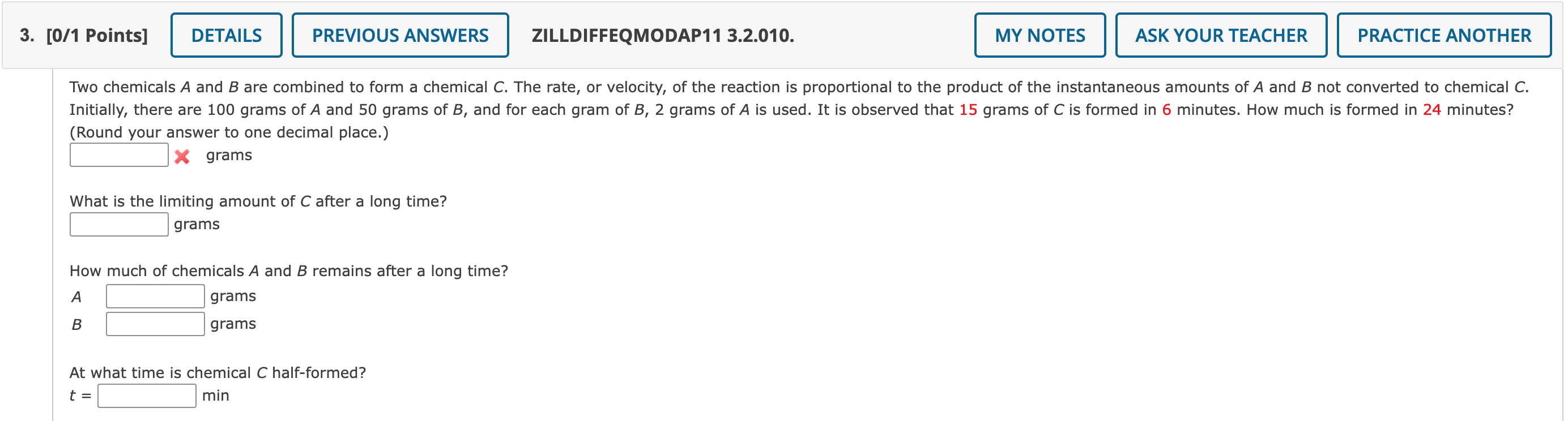 Solved (Round your answer to one decimal place.) × grams | Chegg.com
