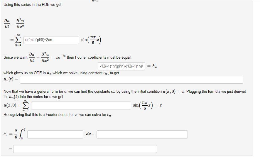 Solved (1 point) In this problem we explore using Fourier | Chegg.com
