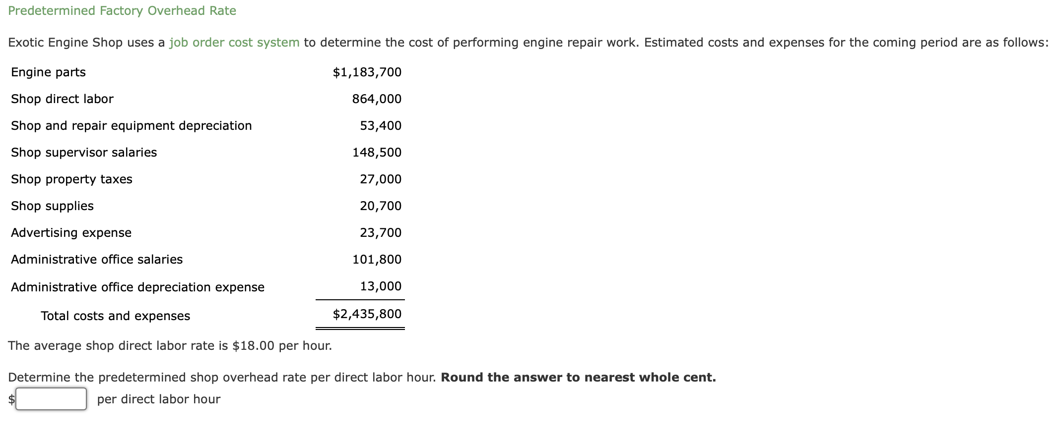 Solved Job Question 1) Journalize the entry to record | Chegg.com