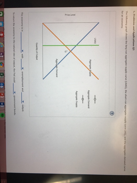 Solved 5. Problems and Applications Q5 The following graph | Chegg.com