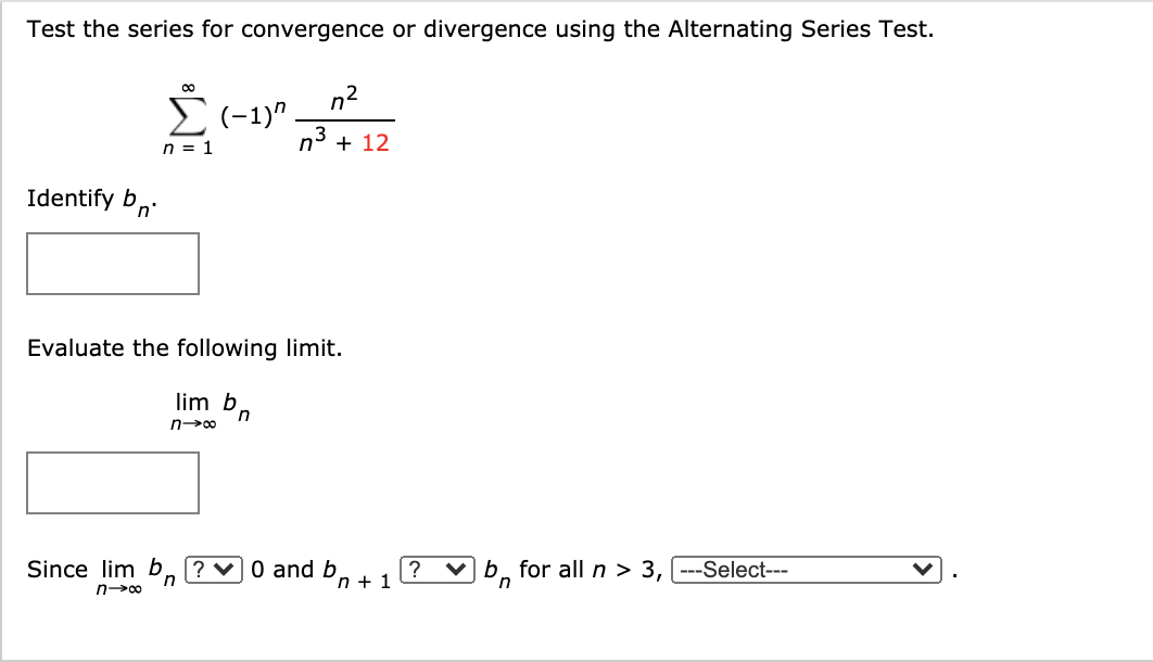 Solved Test the series for convergence or divergence using | Chegg.com