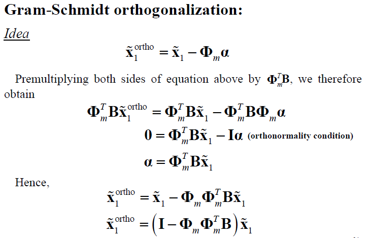 Solved Gram-Schmidt orthogonalization: Main features • The | Chegg.com