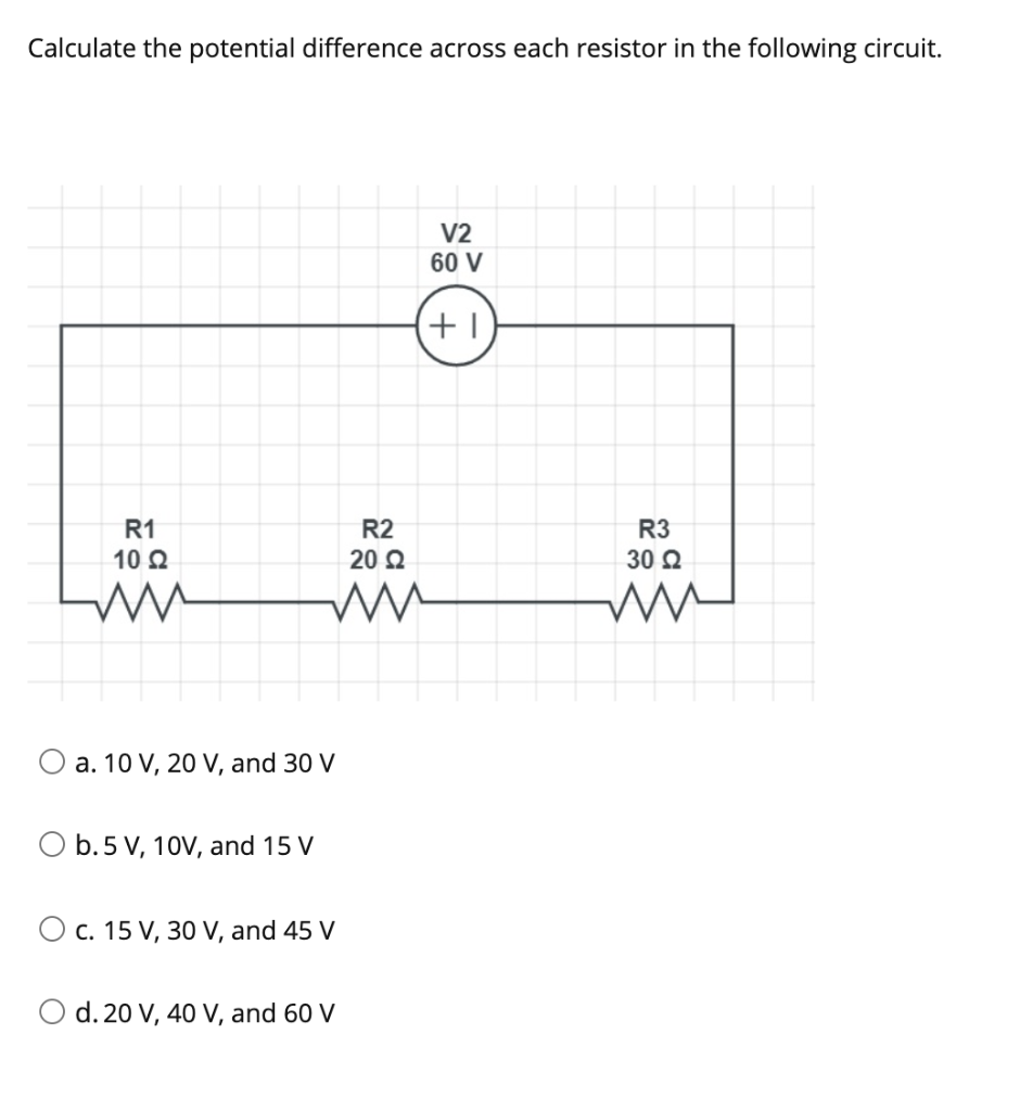 Solved Calculate the potential difference across each | Chegg.com