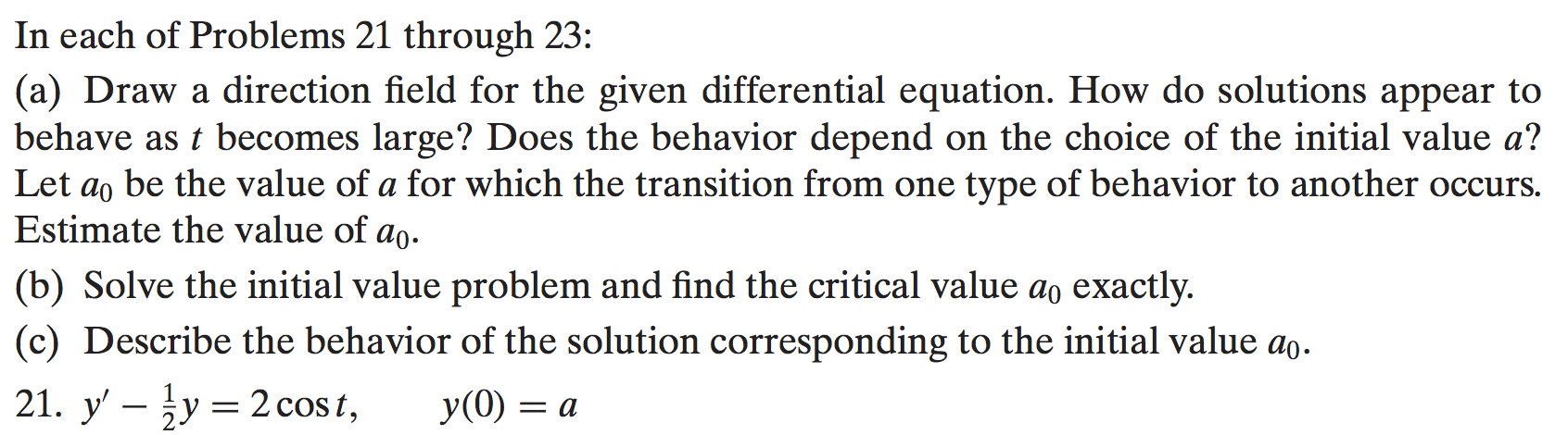 Solved In each of Problems 21 through 23: (a) Draw a | Chegg.com