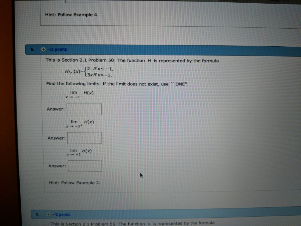 Solved Hint: Follow Example 4. 5. -3 points This is Section | Chegg.com