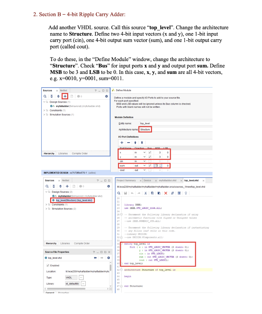 Solved VHDL, first pictures are the tutorial 2 that it | Chegg.com