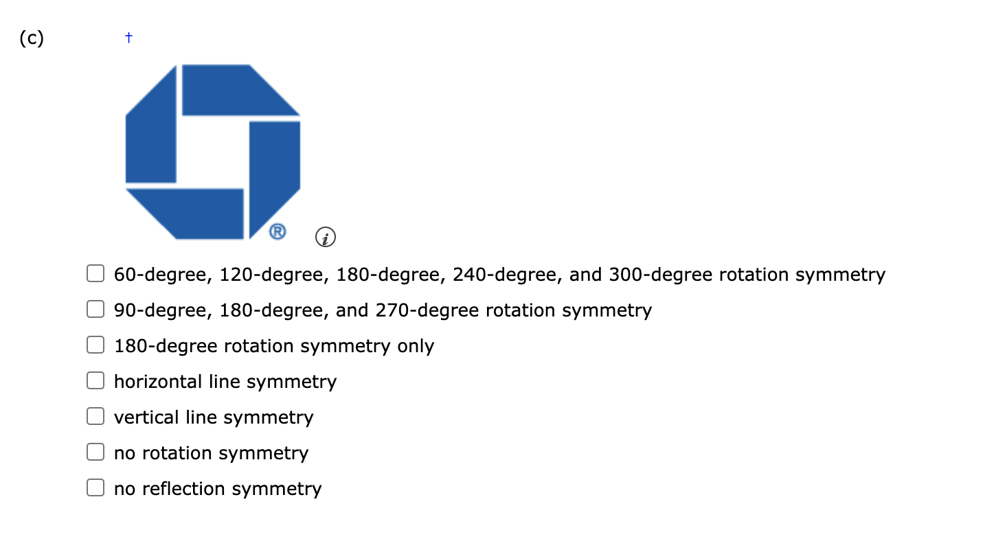 Solved Describe the rotation and reflection symmetries in | Chegg.com