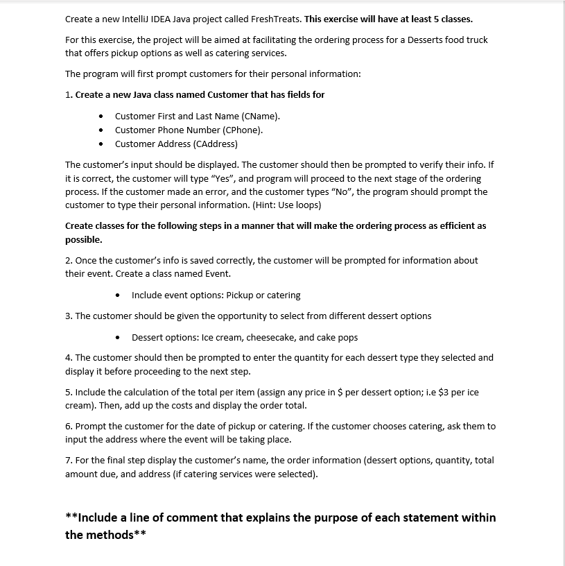 Solved Create a new Intellij IDEA Java project called | Chegg.com