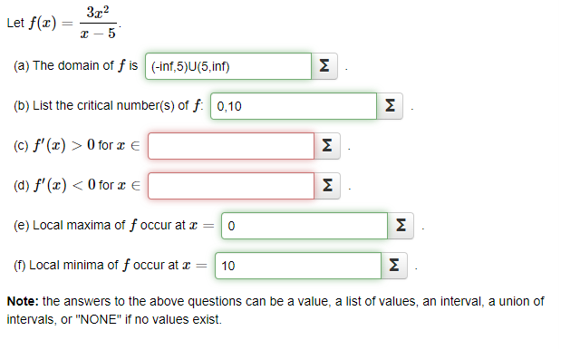 Solved Let f(x)=8x+x32. (a) The domain of f is (b) List the | Chegg.com