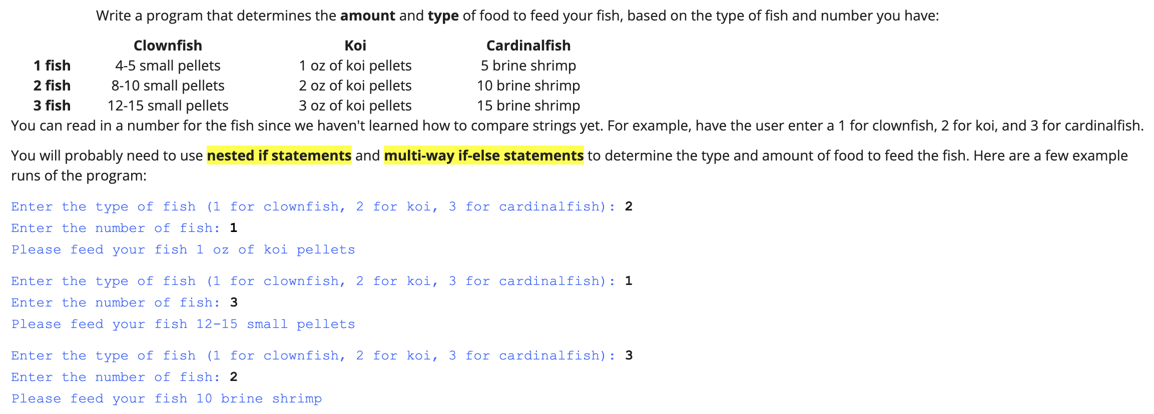 Solved Write a program that determines the amount and type | Chegg.com