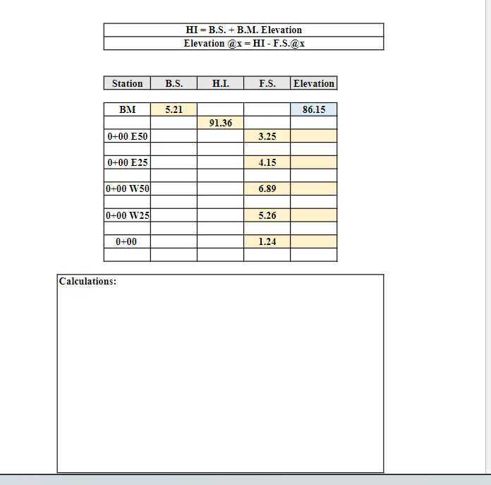 Solved Calculations Chegg
