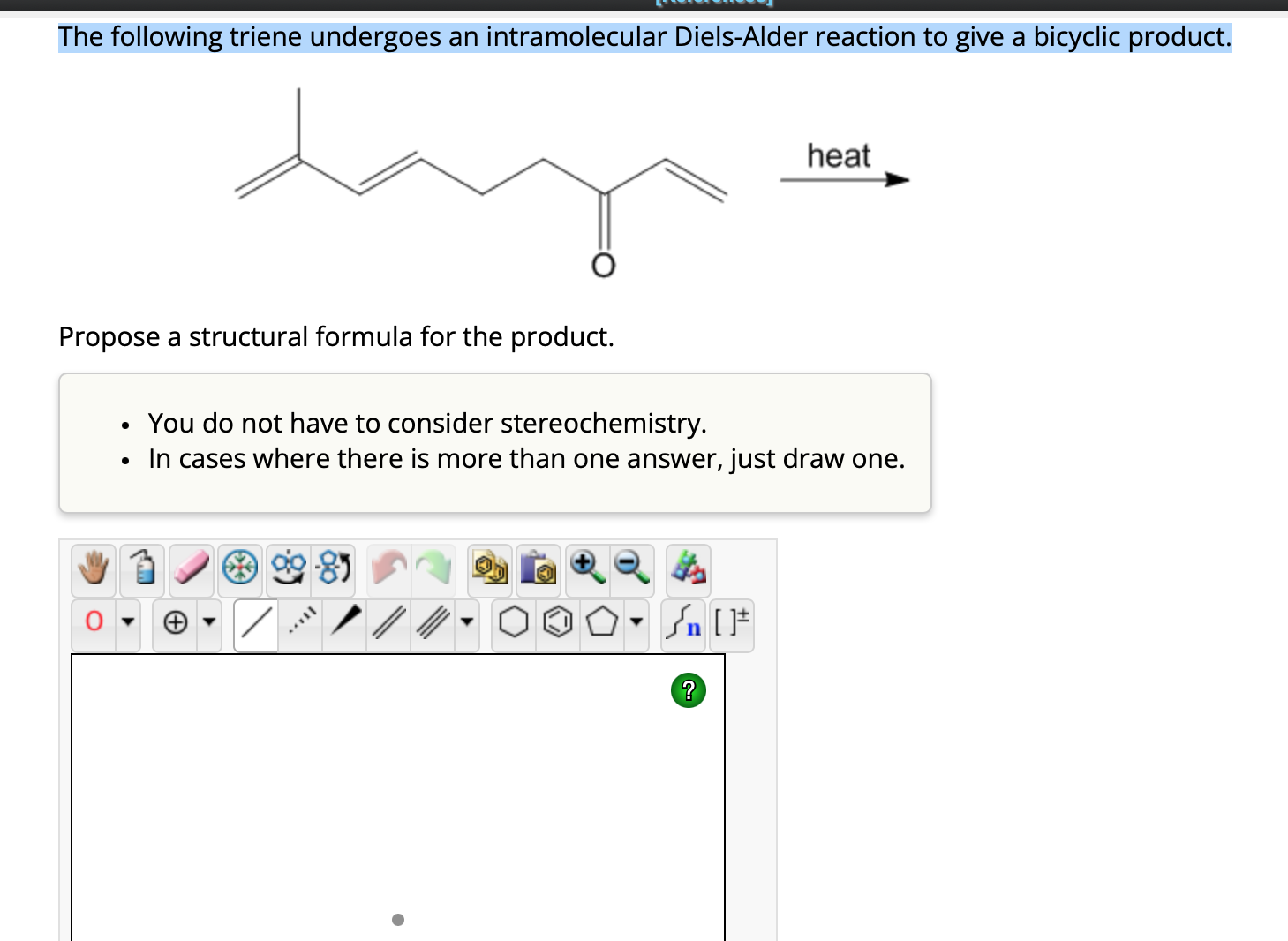 Solved The following triene undergoes an intramolecular | Chegg.com