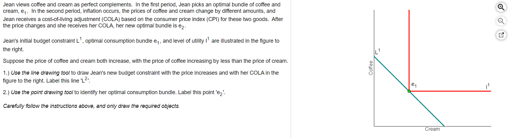 Solved Jean views coffee and cream as perfect complements. | Chegg.com