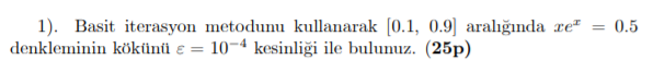 Solved using the simple iteration method find the root of | Chegg.com