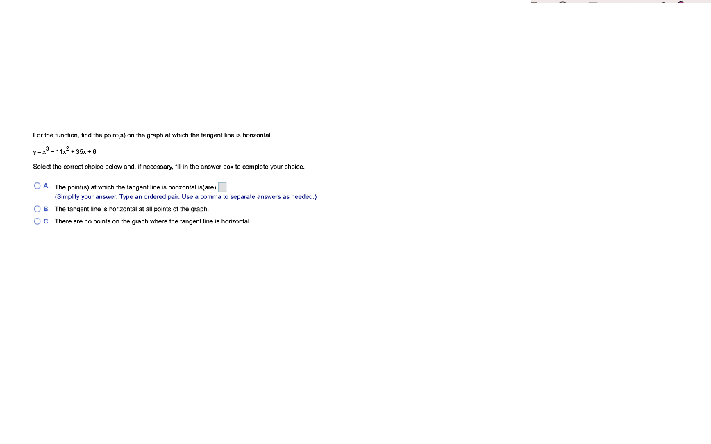 Solved For the function, find the point(s) on the graph at | Chegg.com