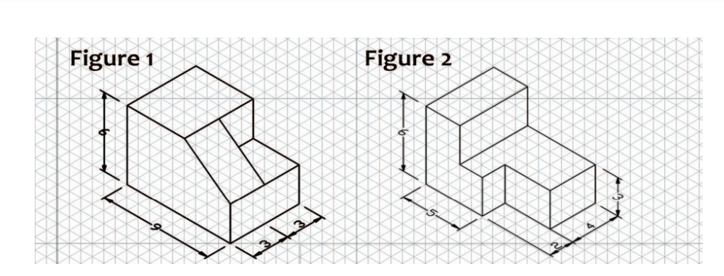 Solved Construct the orthographic sketch for the object | Chegg.com