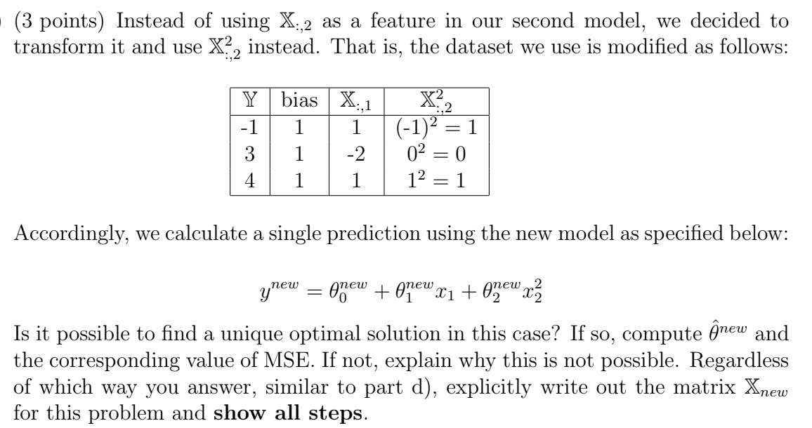 Solved (14 points) In this question, we fit two models: | Chegg.com