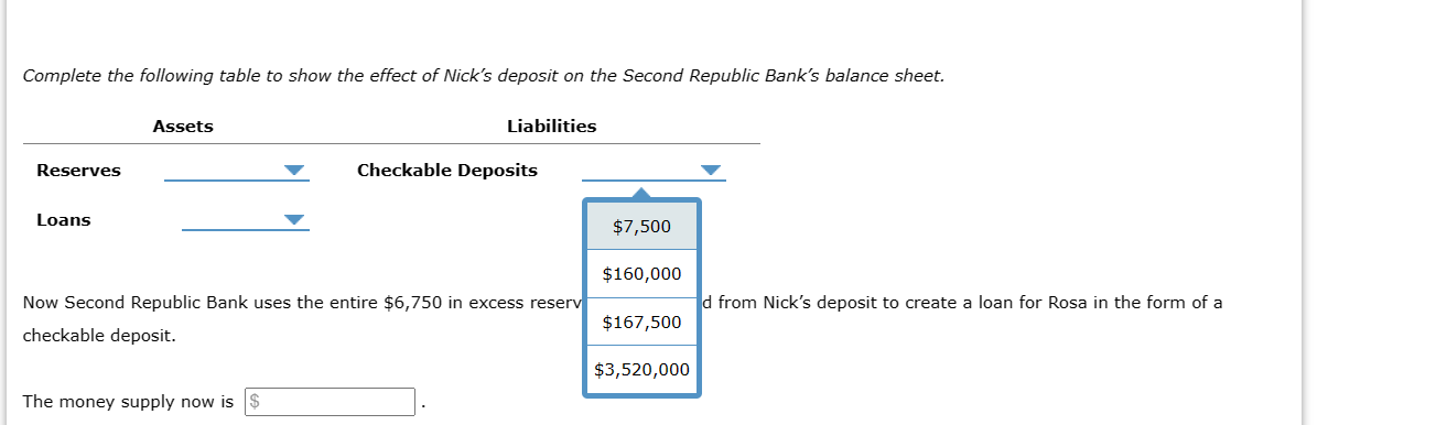 Solved Suppose again that checkable deposits started off at | Chegg.com