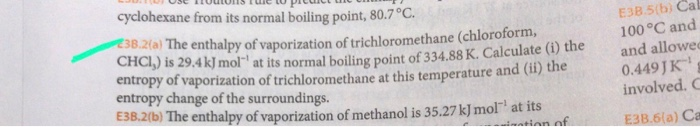 Solved cyclohexane from its normal boiling point, 80.7°C. | Chegg.com