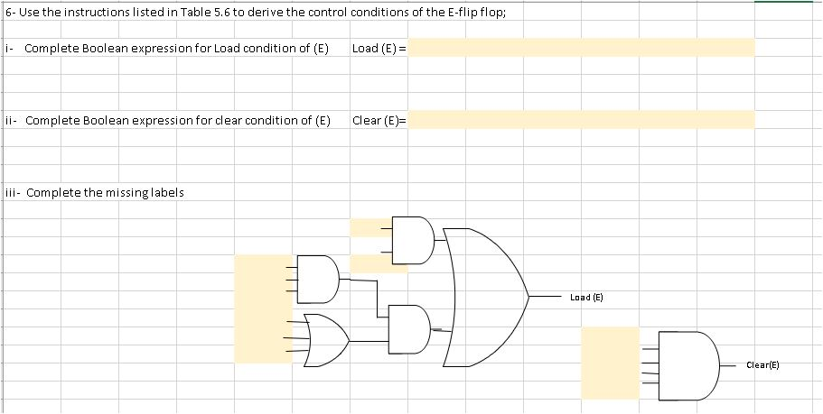 6- Use the instructions listed in Table 5.6 to derive | Chegg.com