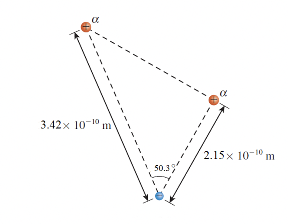 Solved This image shows the positions of two alpha particles | Chegg.com
